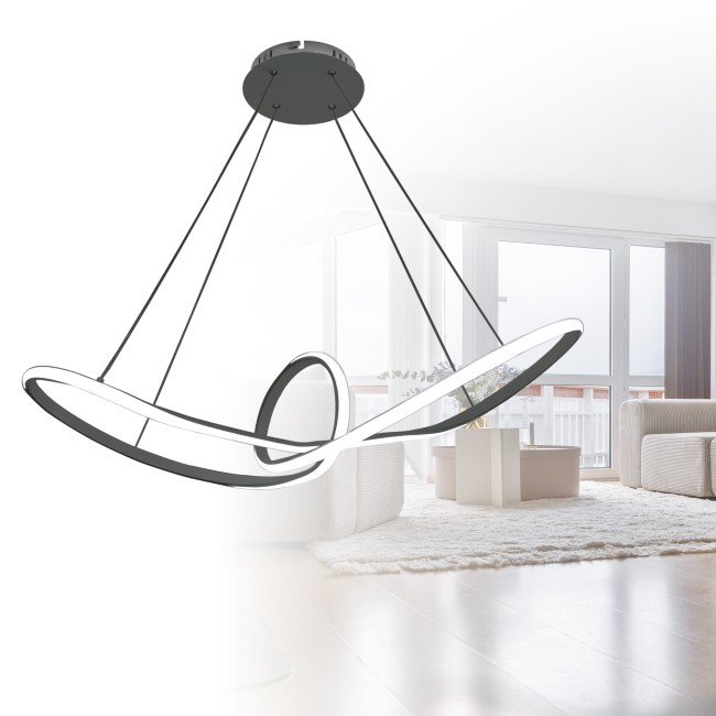 Lampe de plafond LED Lidias CCT Dim Smart (60W) - CristalRecord ...