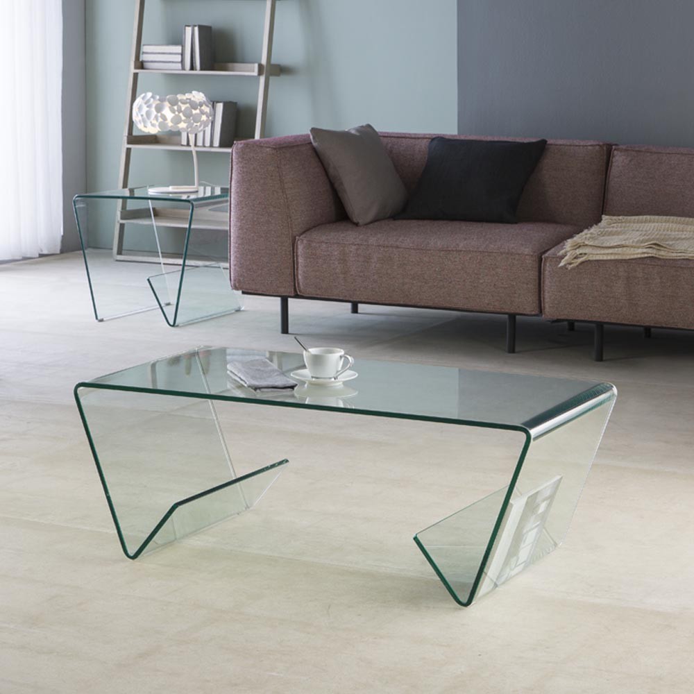 Mesa de centro moderna Glass III (110x40)